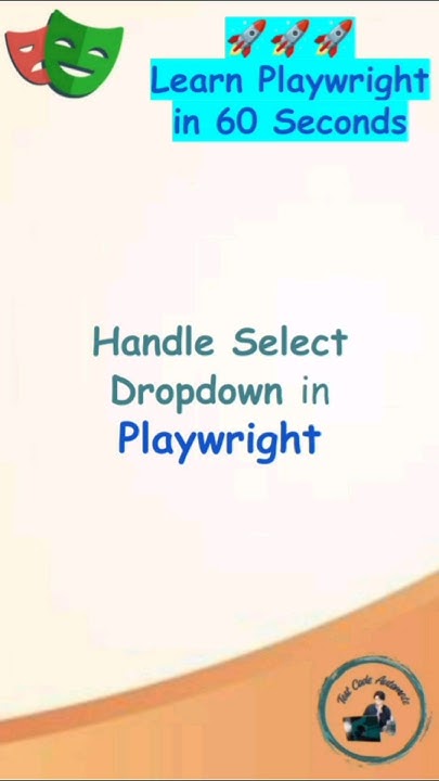 Playwright Tutorial | Handle Select Dropdown in Playwright - YouTube
