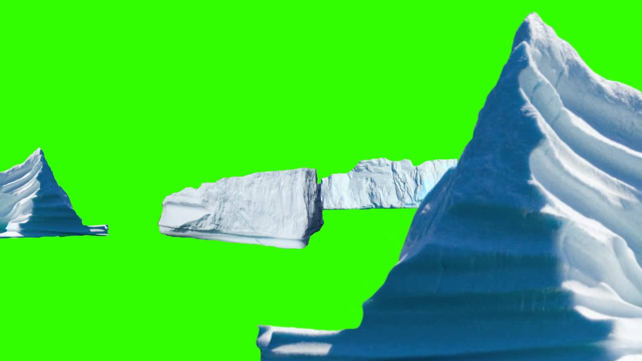 iceberg animation in green screen free stock royalty footage - YouTube