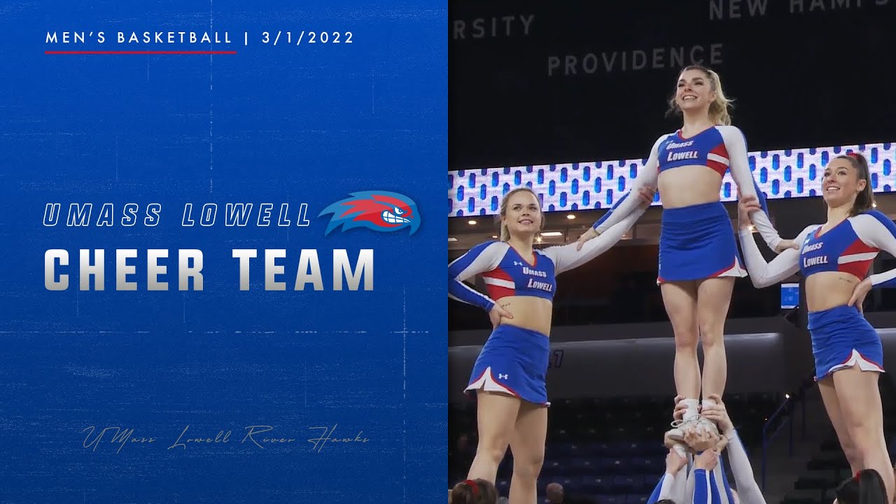 UMass Lowell Cheer Team Performs at Men's Basketball | March 1, 2022 ...
