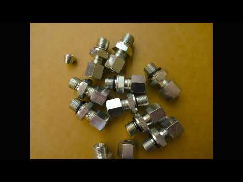 DIN MALE STUD COUPLING - BSPP MALE FORM E