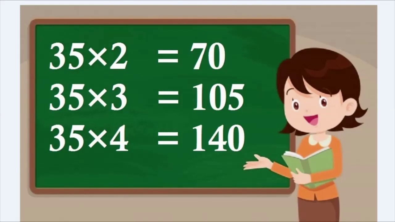 Table of 35, table of thirty five, 35 ka table, thirty five ka table ...