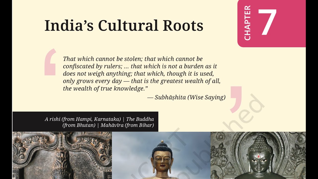 India’s Cultural Roots, part 1 class 6 , social science new book ...
