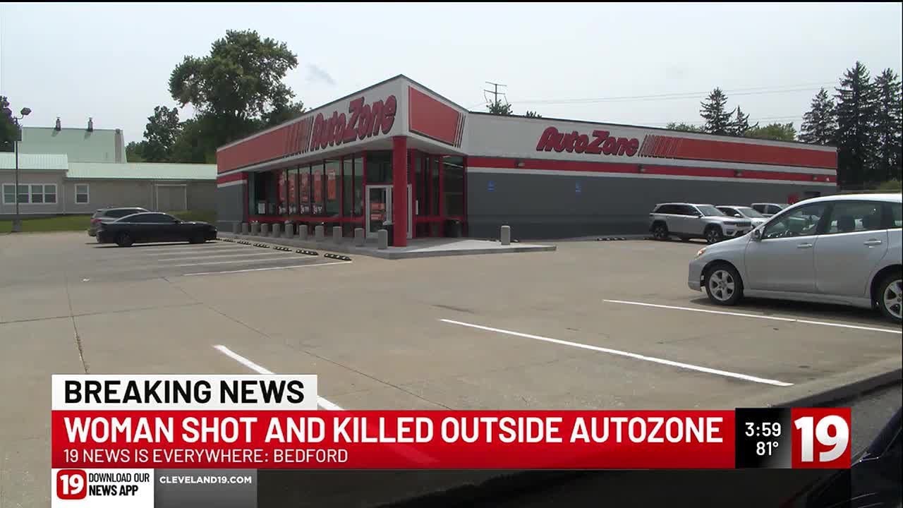 Woman murdered outside Bedford AutoZone - YouTube
