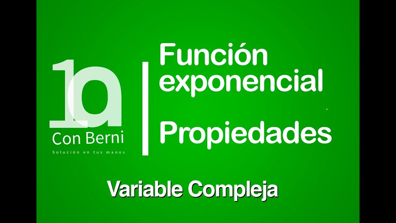 Función exponencial I Propiedades 2 - YouTube