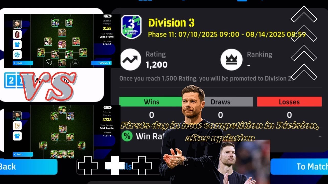 🔥 First Day, First Fight! 🔥in DIVISION ft new team QC formation 4-3-1-2 ...