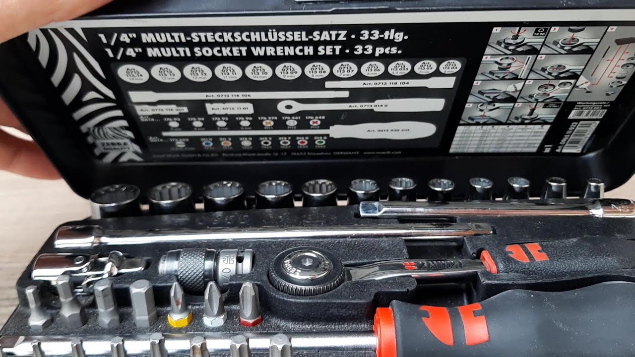 Wurth Zebra Quality Tools 33 PCS - YouTube