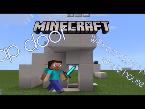 Awesome red stone trap door with lock door system (Minecraft) - YouTube