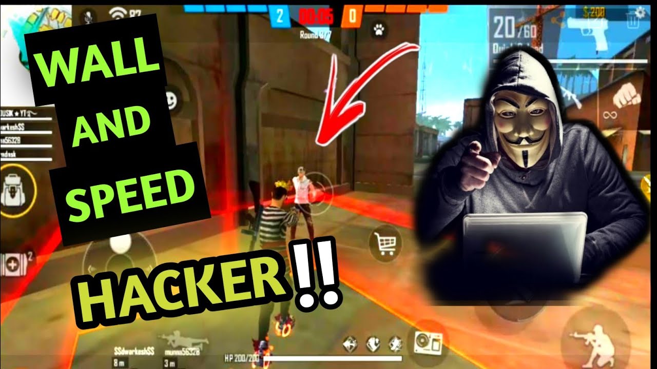 HACKER IN CLASH SQUAD RANK // I MEET SPEED AND WALL HACKER // HACKER IN ...