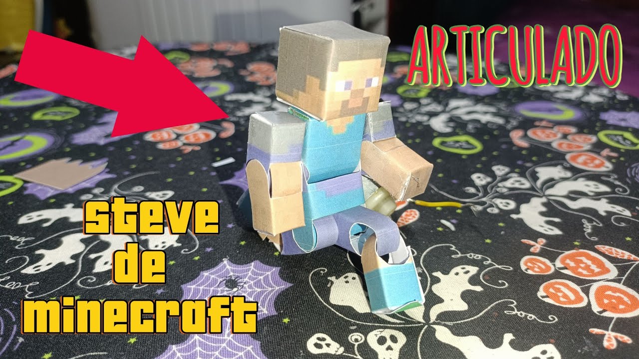 Cómo hacer figura de papel de STEVE de Minecraft en PAPERCRAFT con ...