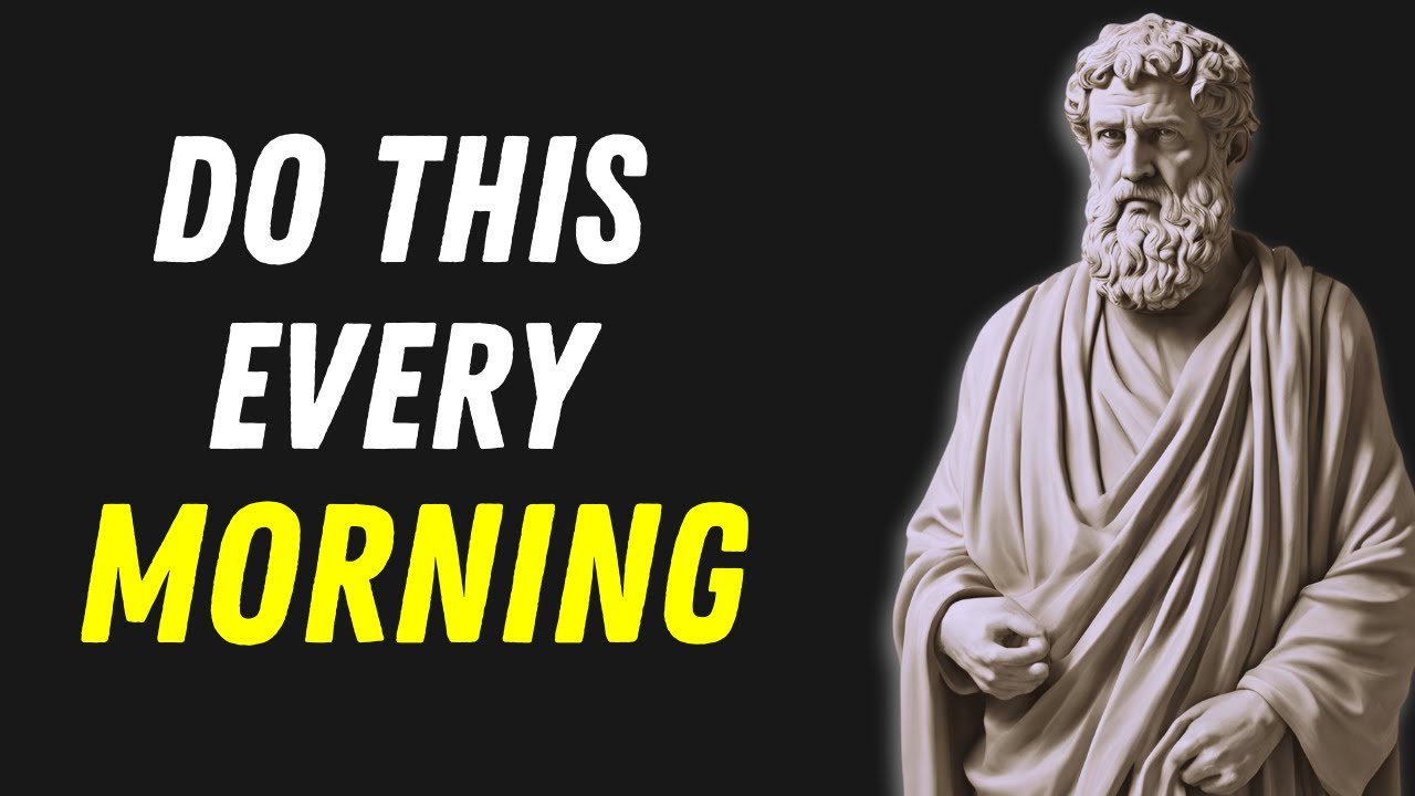 10 THINGS You SHOULD do every MORNING (Stoic Morning Routine ...