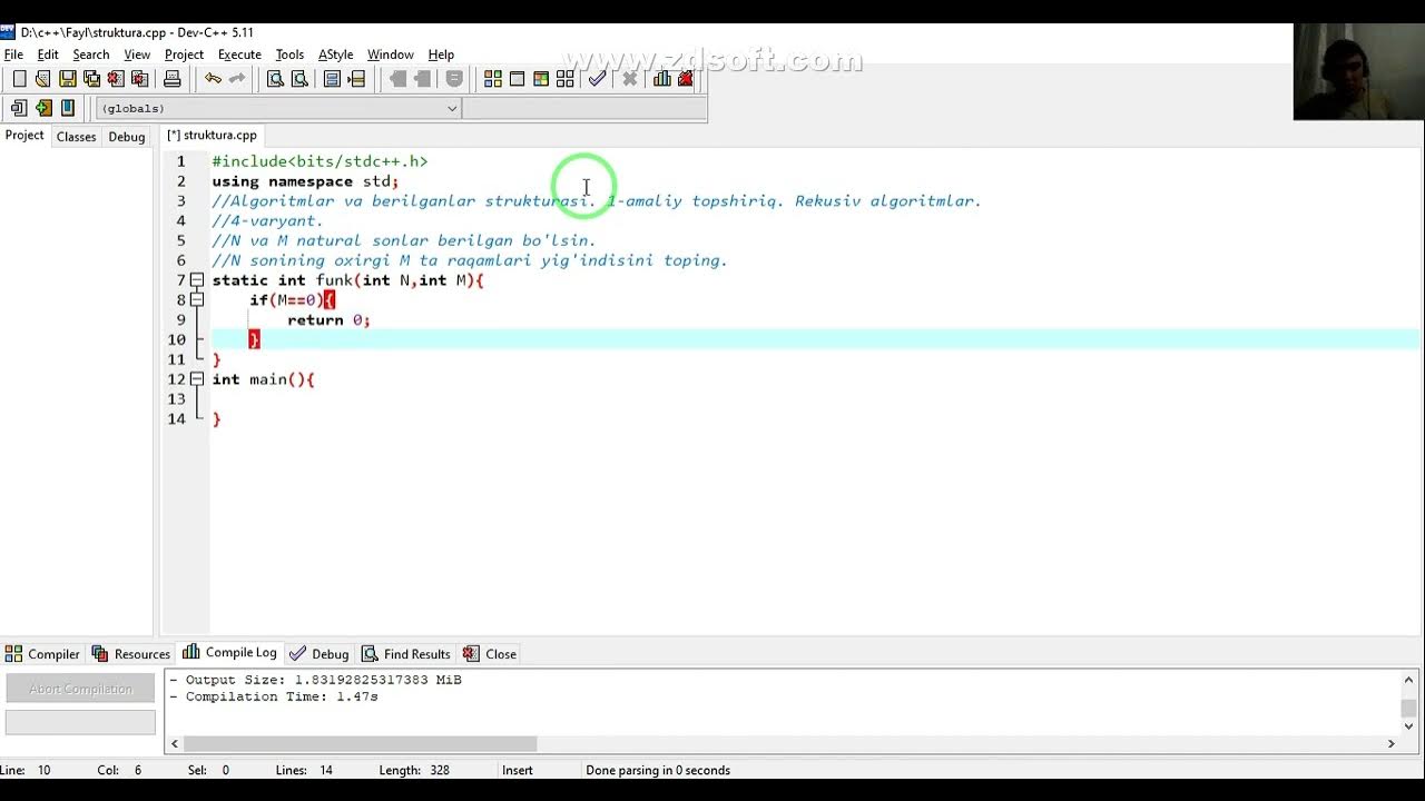 Algoritmlar va berilganlar strukturasi - YouTube