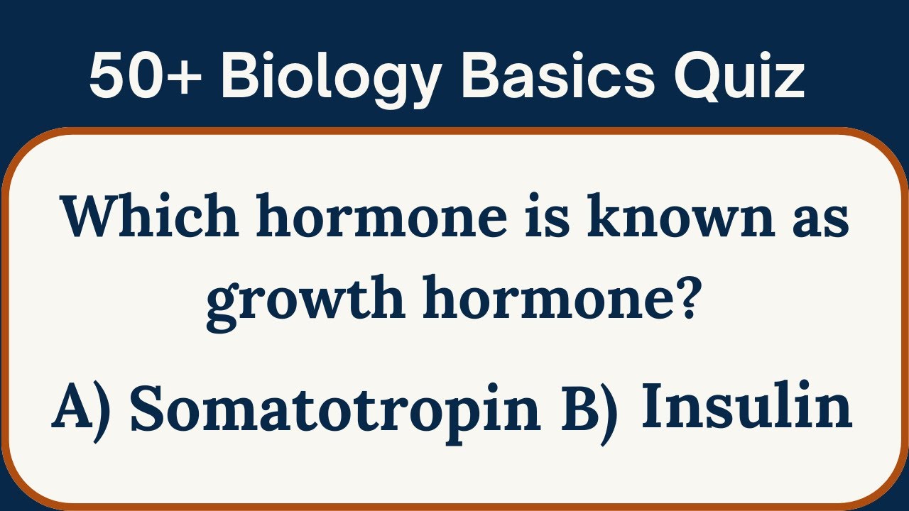 Biology Basics Quiz : Part 2 🧠 Test Yourself With This Biology Quizzes ...