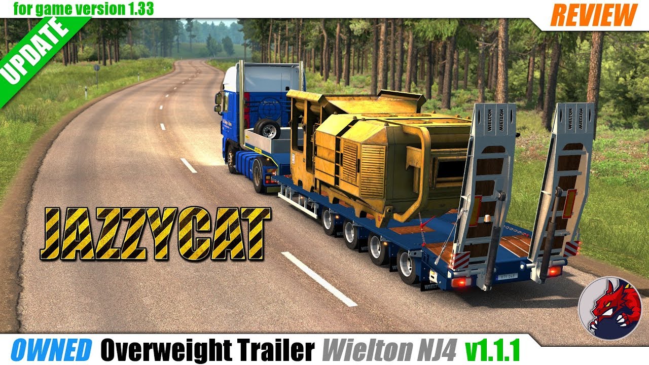 ETS2 (1.33) | "Ownable Overweight Trailer Wielton NJ4" v1.1.1 by ...