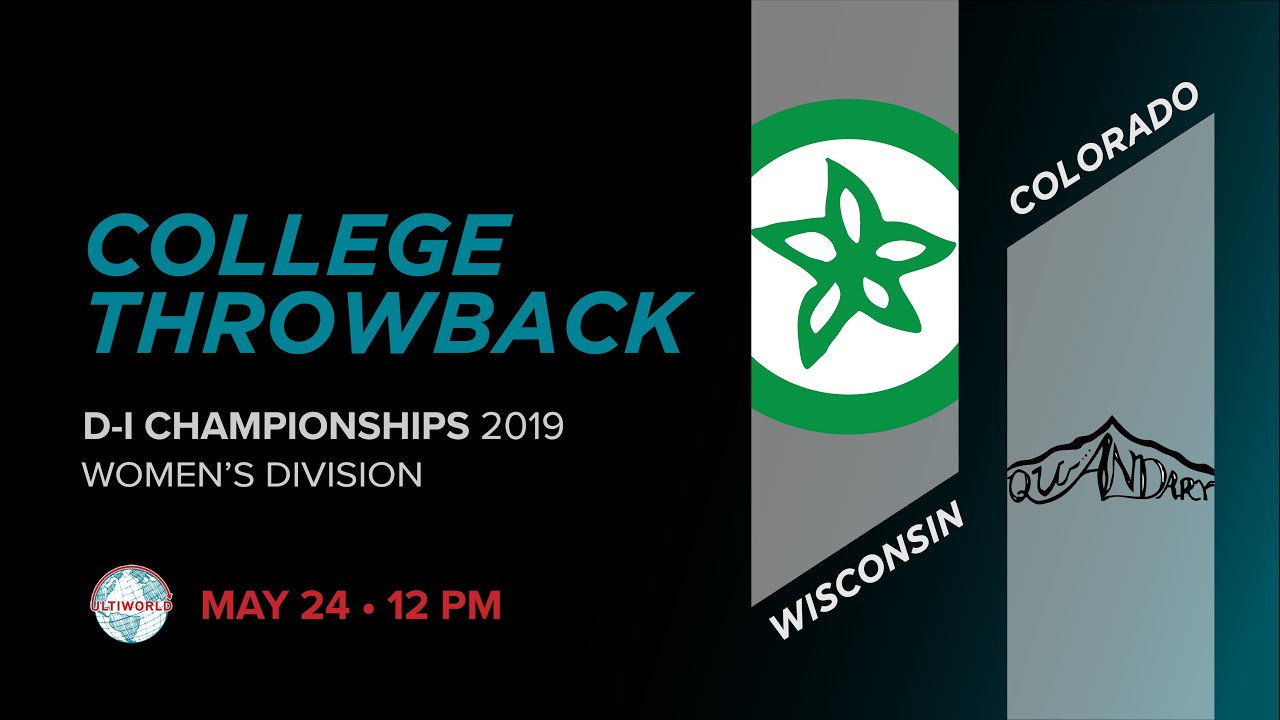 College Throwback: Wisconsin vs. Colorado | W Pre-Quarter | 2019 D-I ...