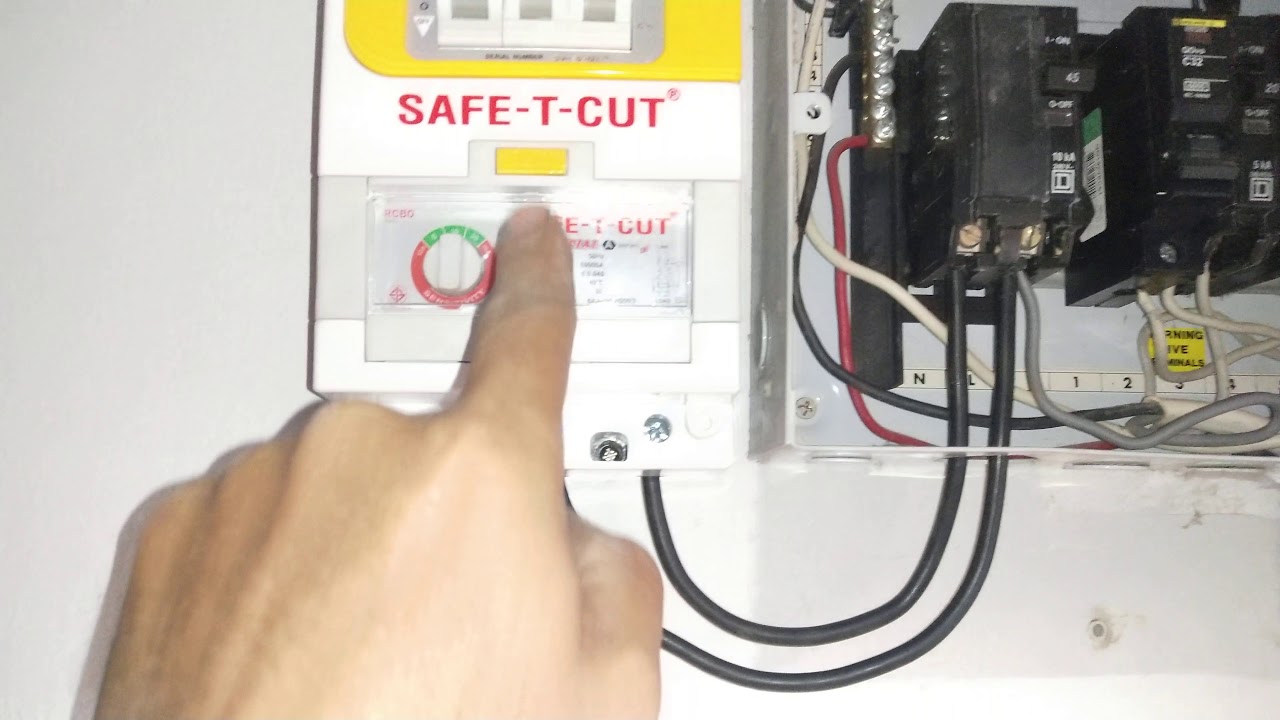ประกอบติดตั้ง SAFE-T-CUT ไฟฟ้าบ้านเช่า 220VAC - YouTube