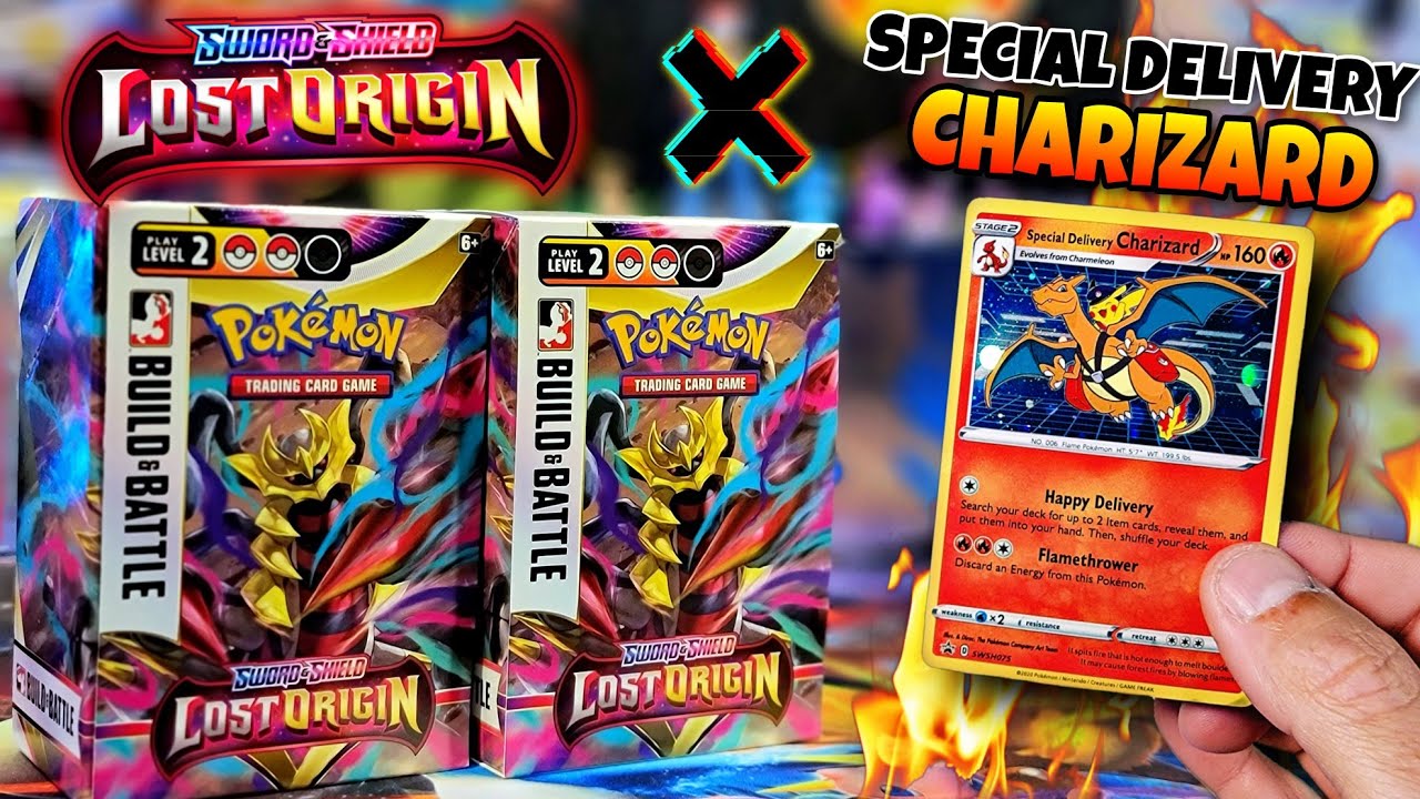 Special Delivery Charizard Finally Arrived! Opening Lost Origin Build ...