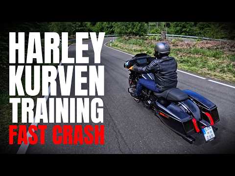 Er ist fast in die Leitplanke geknallt.. | Kurventraining auf HARLEY!