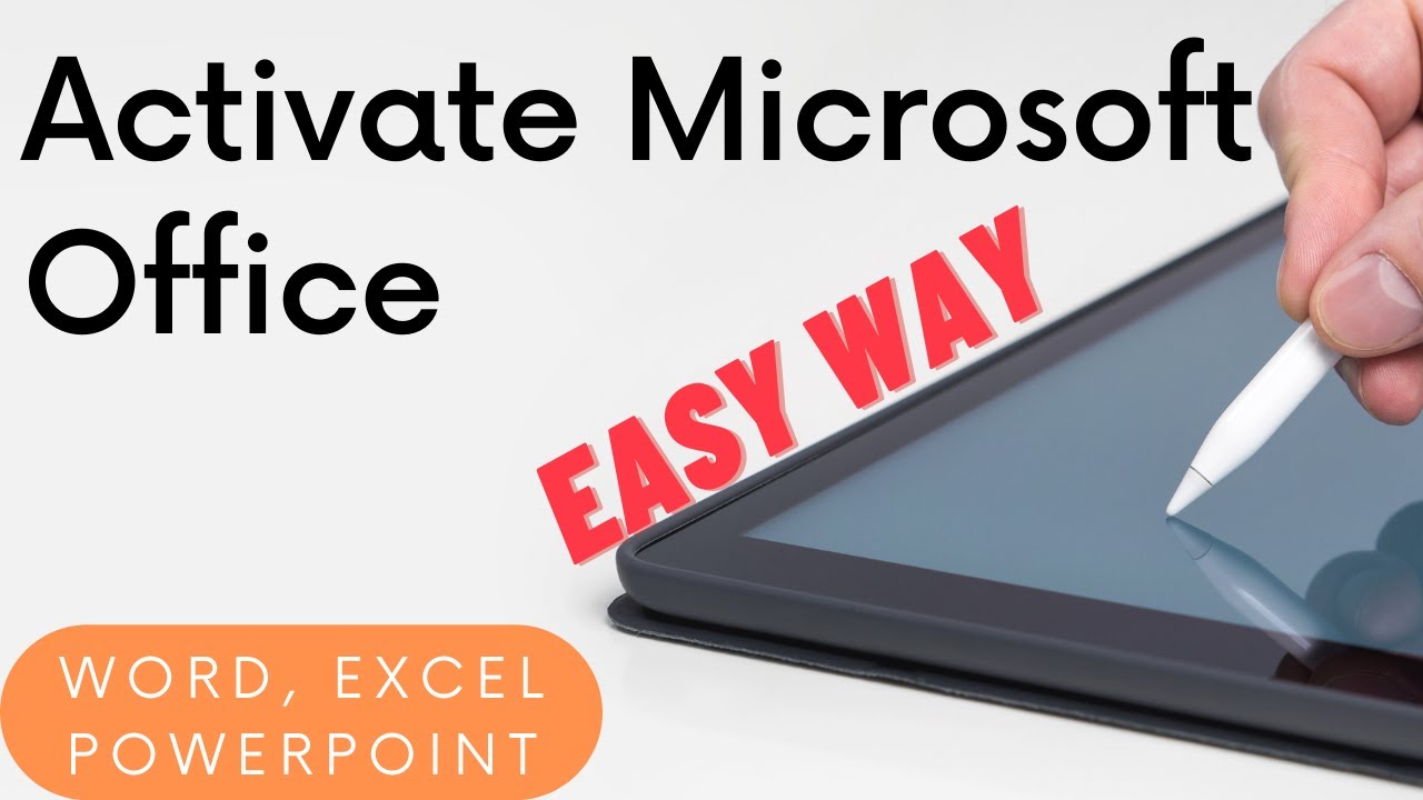 How to Activate Microsoft Office in a Minute/ Word, Excel, Powerpoint ...