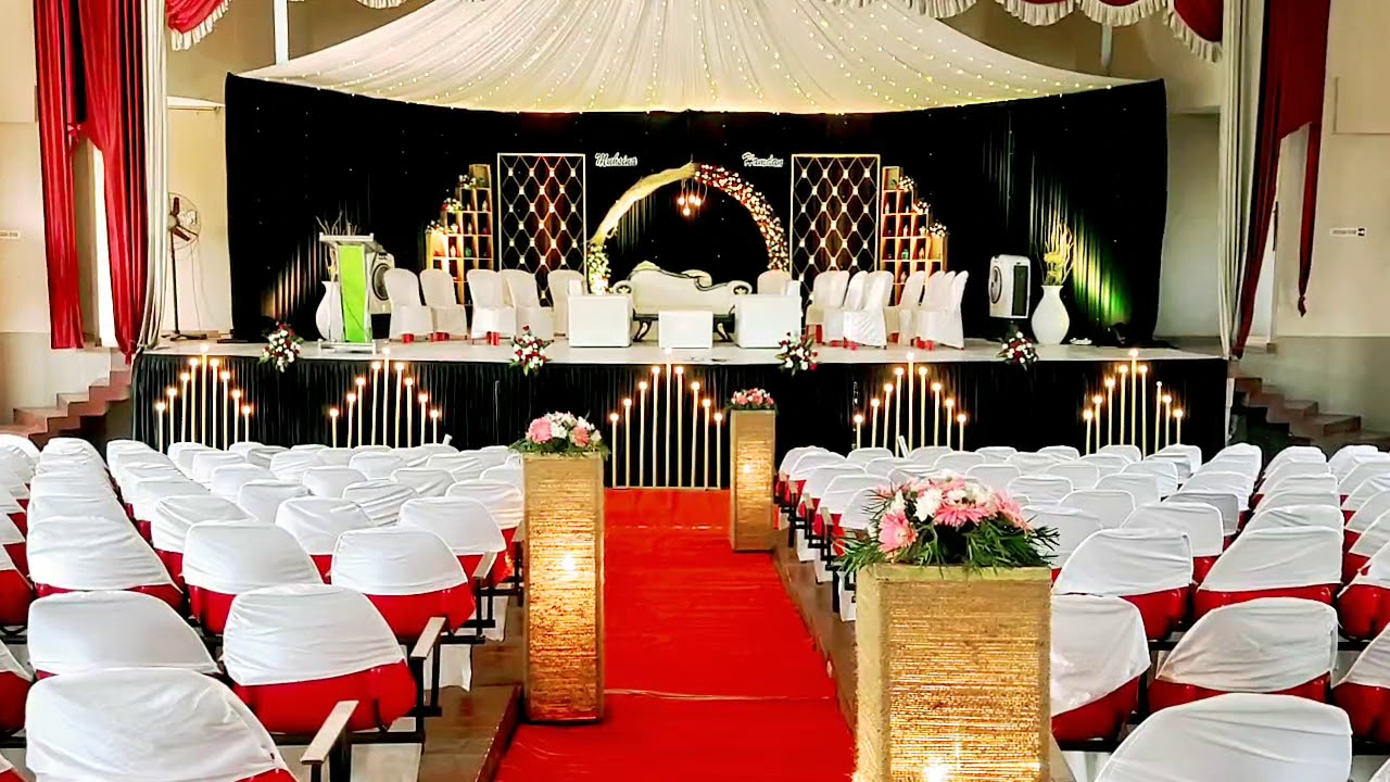 Stage decoration kerala muslim wedding Reception.. - YouTube