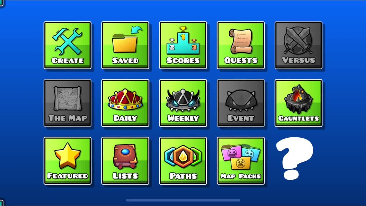 How to fix Search Button Missing in Geometry Dash! - YouTube