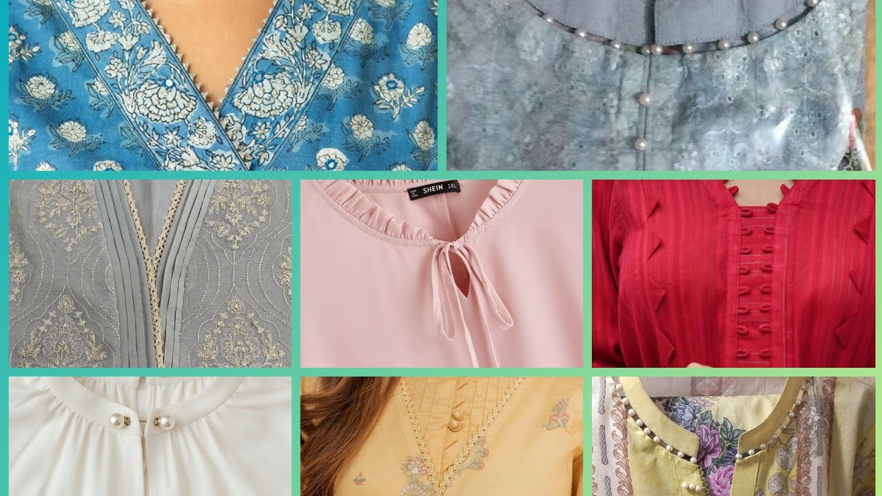 Unique neck design for kurti and maxi | Beautiful gala design for ...