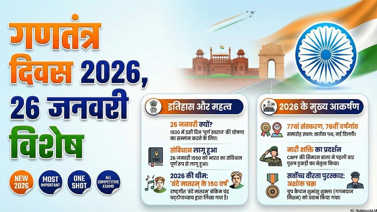 गणतंत्र दिवस 2026 | 26 जनवरी विशेष | Republic Day 2026 Full Details ...