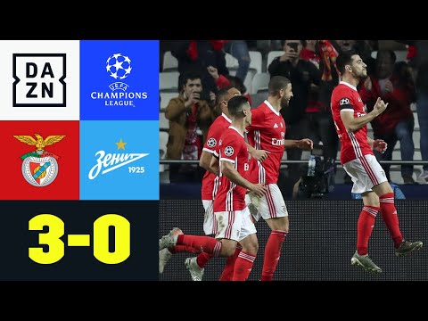 Benfica rettet sich in die Europa League: Benfica - Zenit 3:0 | UEFA Champions League | DAZN