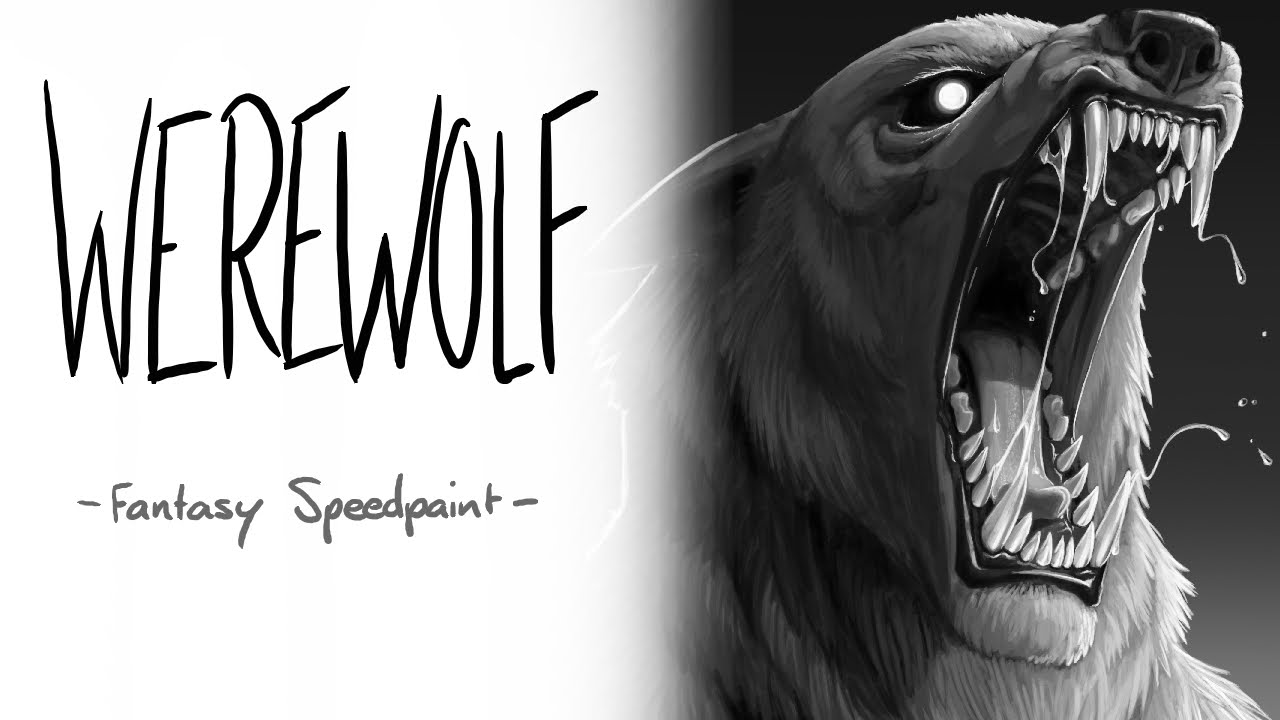 Fantasy Speedpaint - Werewolf - YouTube