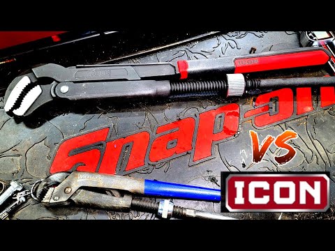 NEW ICON S-jaw VS Snap-on Pwz vs Williams pipe wrench Pliers My Choice ...