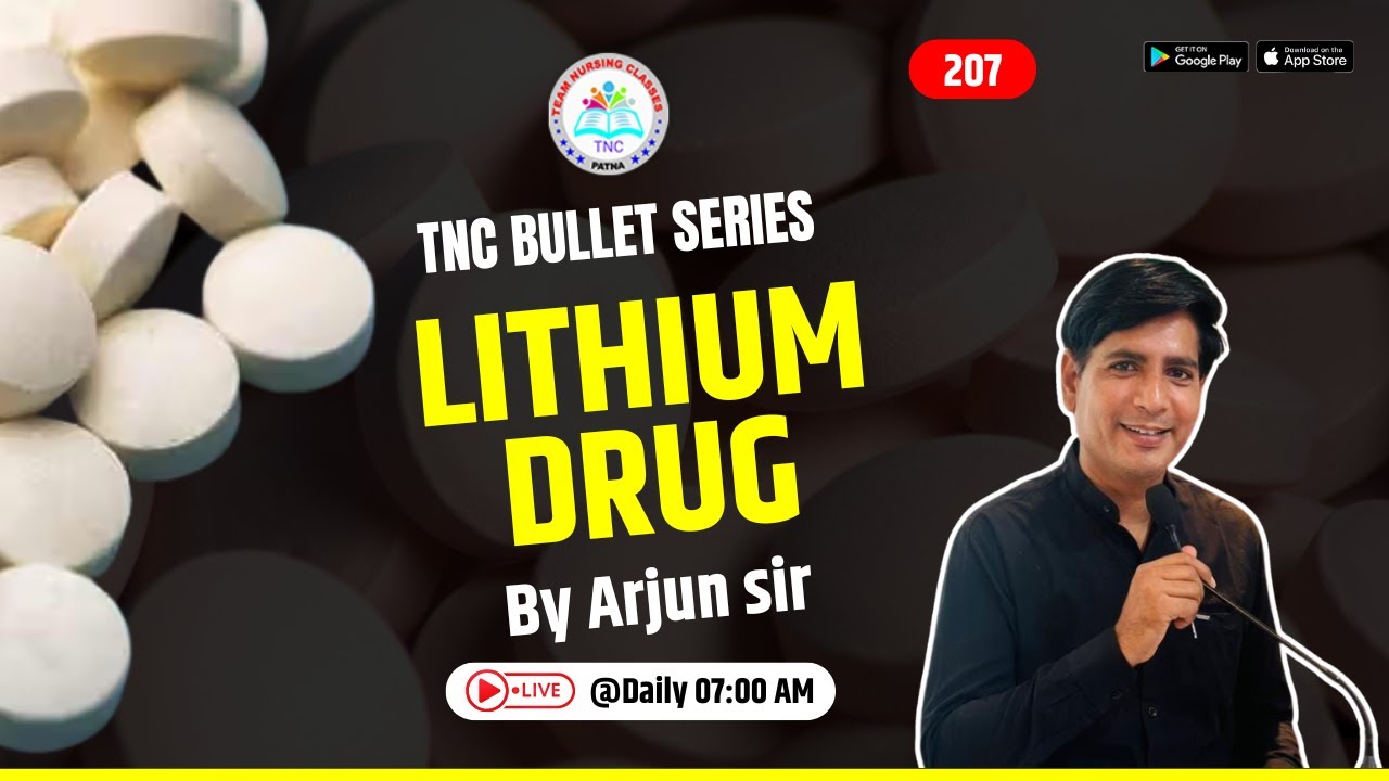 Lithium Drug || TNC Bullet Series # 207 || Most Important Topic ...