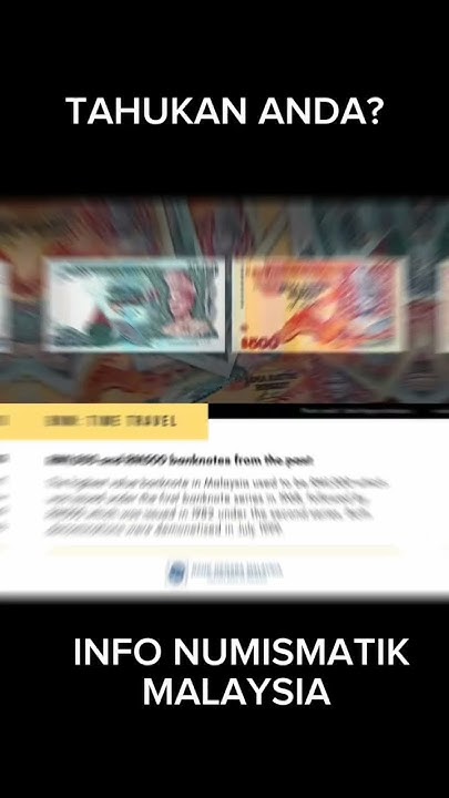 RINGGIT MALAYSIA LIMA RATUS DAN SATU RIBU | RM500 DAN RM1000 - YouTube