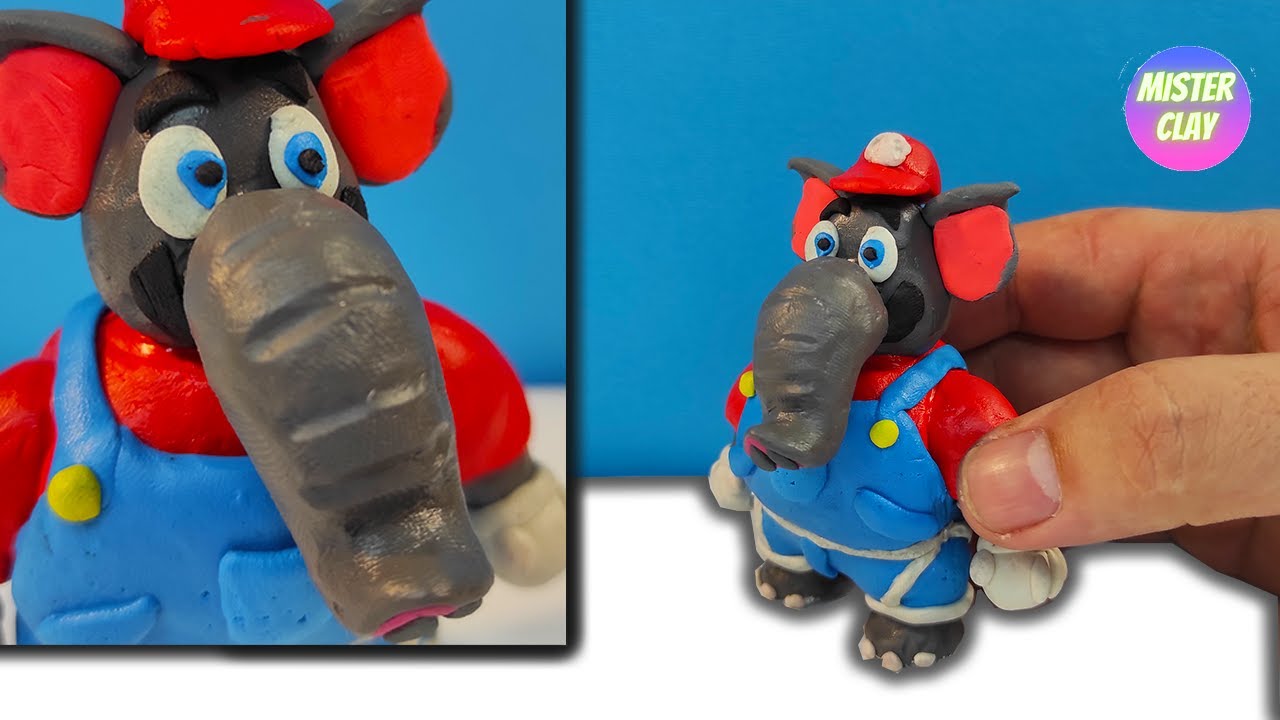 Super Mario elephant how to make super mario elephant from plasticine ...
