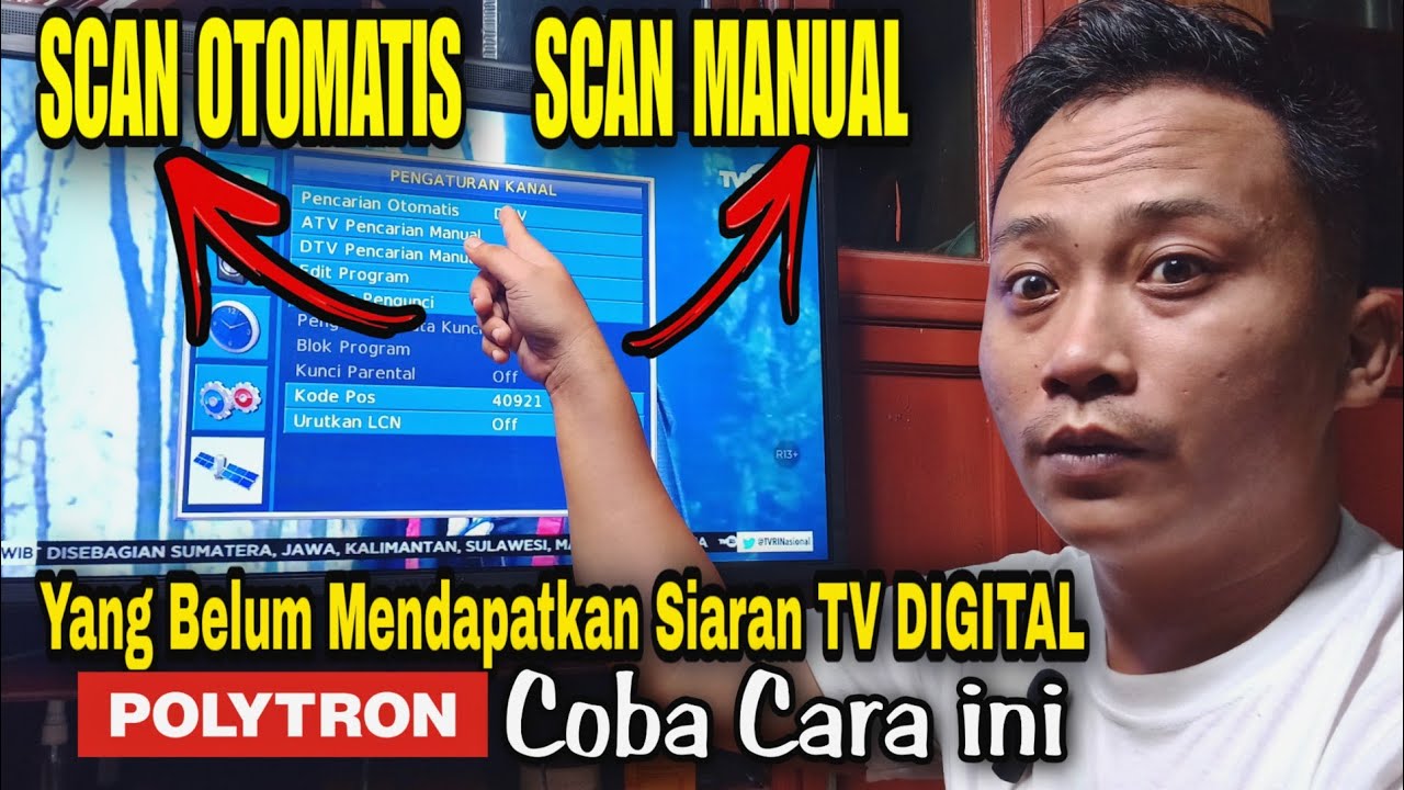 Cara Program TV Digital Polytron dengan pencarian otomatis dan manual ...