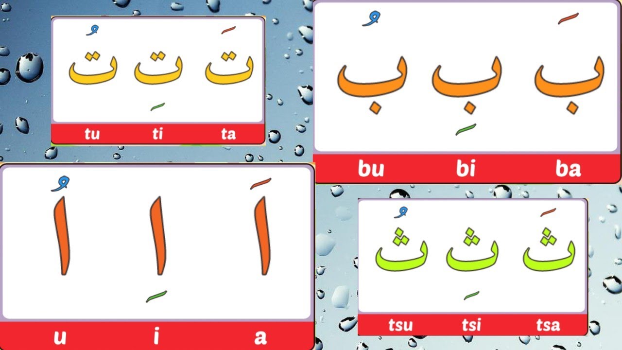 belajar (a,i,u.ba,bi,bu.tsa,tsi,tsu) harokat huruf hijaiyah. lagu harokat hijaiyah ...