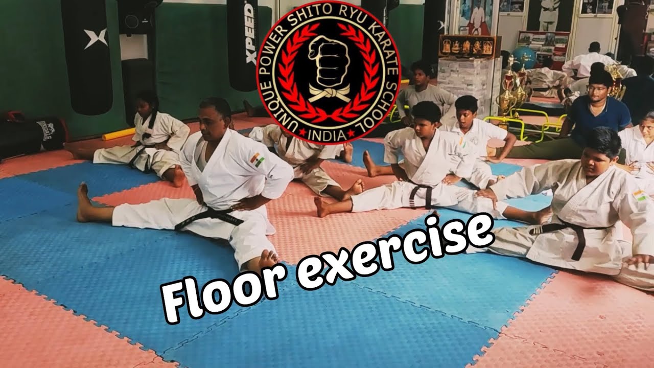 Learn karate/ Floor exercise/ stretching exercise - YouTube