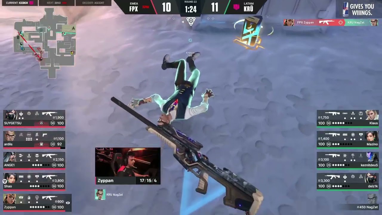 FPX zyppan run and gun 30m operator LOL - FPX vs KRU Esports - Valorant ...