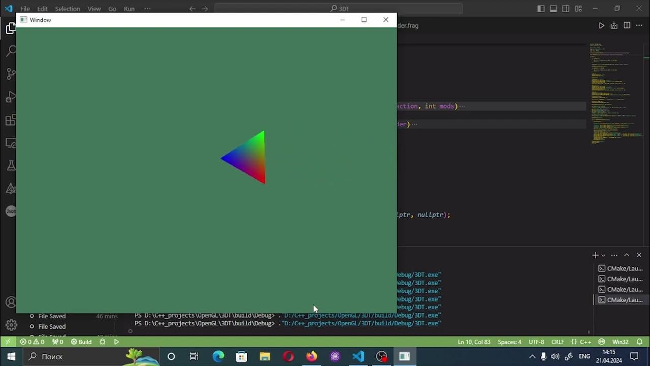 My First Modern OpenGL 3D Project - YouTube