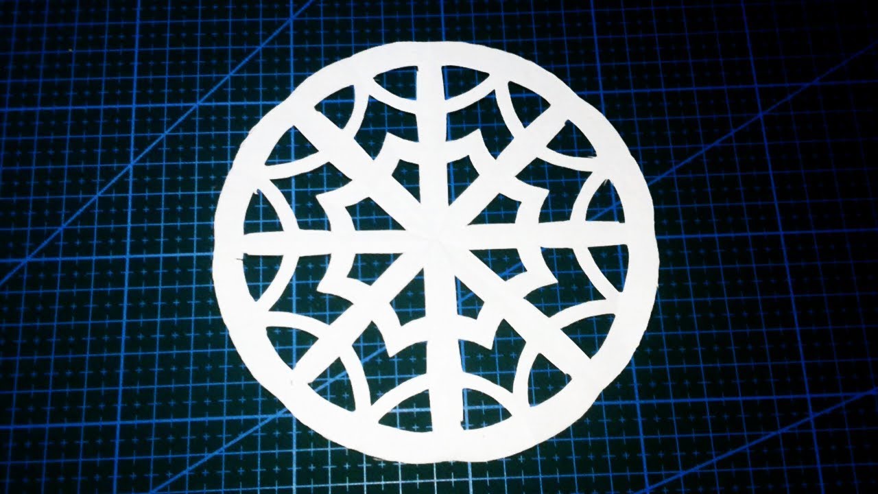 simple Paper cutting Design-How to make easy Mandala Designs with paper ...