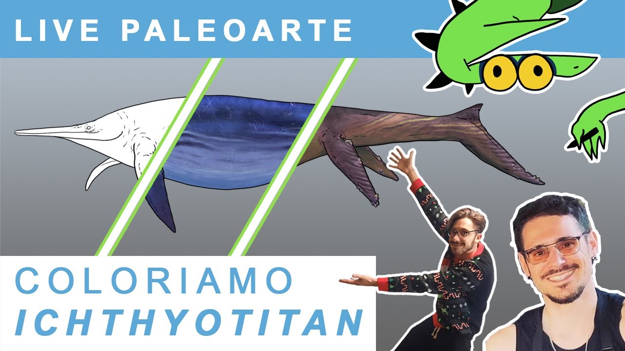 COLORIAMO ICHTHYOTITAN live paleoarte con Marcello Perillo e ...