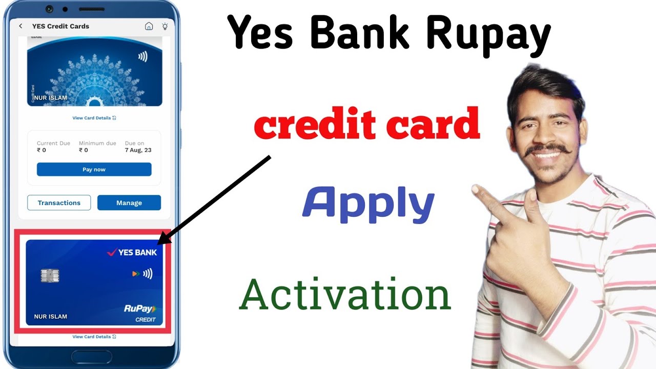 Yes Bank Rupay Credit Card Apply And card Activation - YouTube
