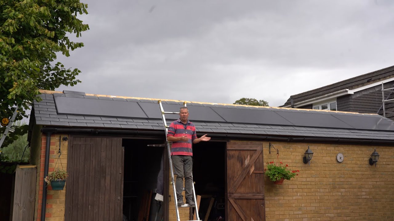 DIY Solar panel Installation & Tapco Tiles - YouTube