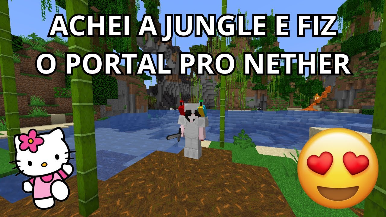 Minecraft Potato World - JUNGLE E PORTAL DO NETHER! 💜 #04 - YouTube