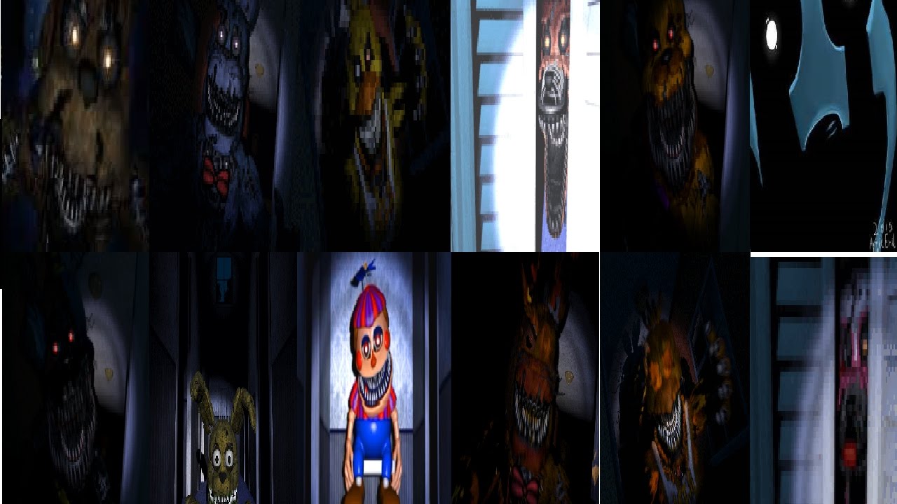 All FnaF 4 Characters sing Bringing us Home by TryHardNinja - YouTube