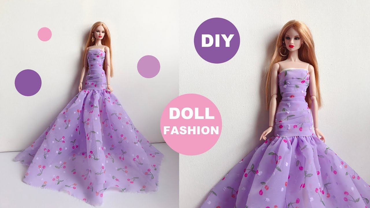 Handmade Barbie Dress｜DIY - YouTube
