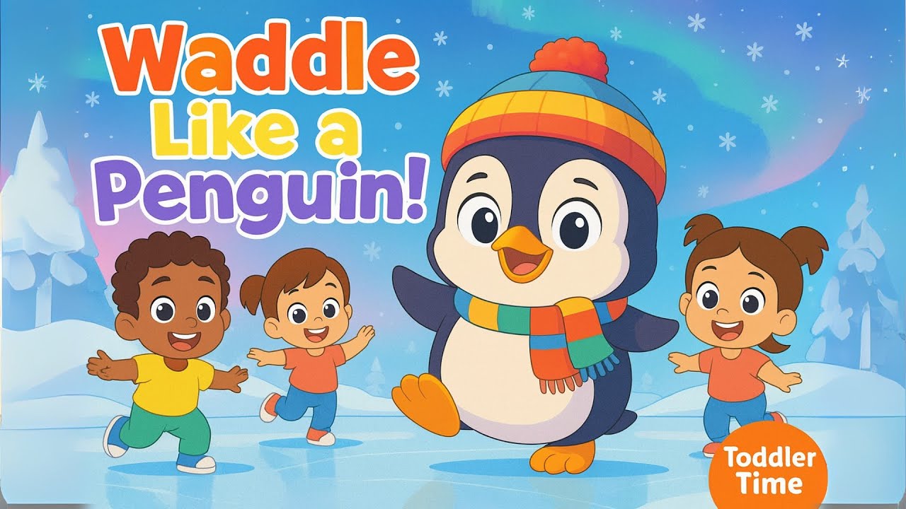 Waddle Like a Penguin! ️🐧 | Fun Dance Song for Toddlers - YouTube