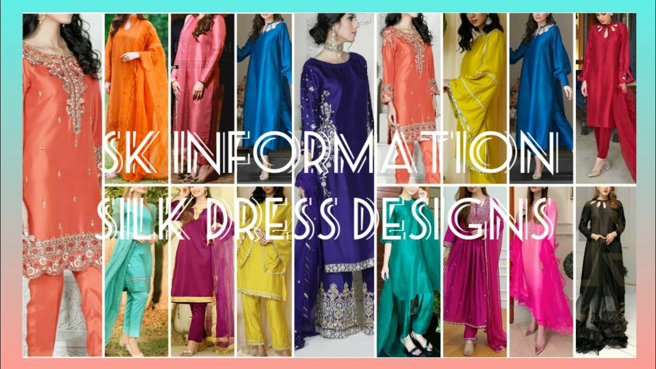 Silk Dress Designs // Raw Silk Dress Designs. - YouTube