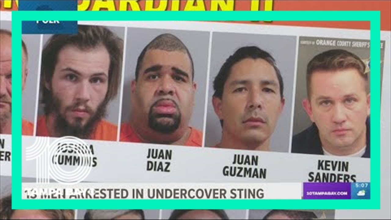 Sheriff Judd: 13 men arrested during undercover operation to find child ...