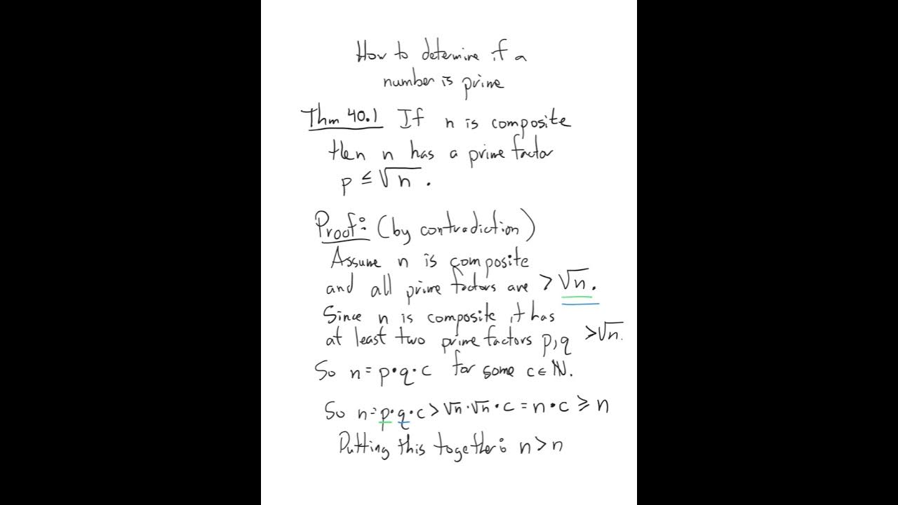 40 Primality Test - YouTube