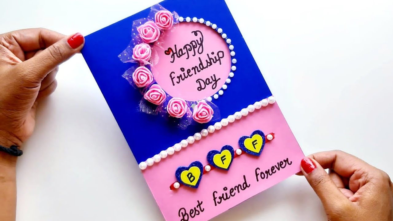 DIY Happy Friendship Day Greeting Card/Handmade card making ideas/How ...