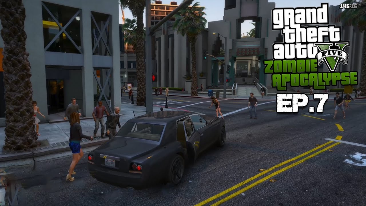 Looting The City (Surviving a Zombie Apocalypse In GTA 5 - ep.7) - YouTube